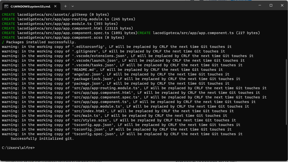 Instalar Angular 15 desde cero Lacodigoteca.com